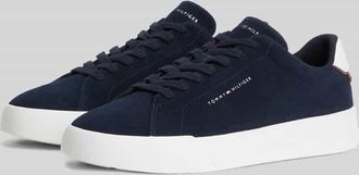 Tommy Hilfiger Sneaker aus echtem Leder mit Label-Schriftzug