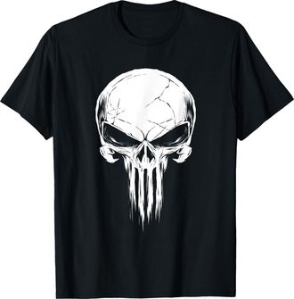 MARVEL The Punisher Distressed Skull Logo T-Shirt