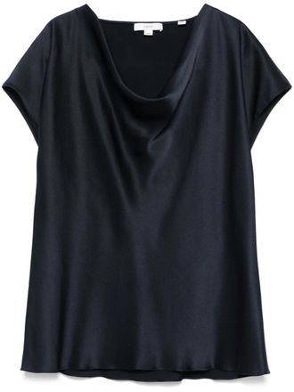 Vince blouse en soie à col bénitier - Bleu
