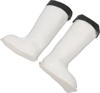 BESPORTBLE CLISPEED Chaussettes dHiver Isolantes pour Bottes de Pluie Homme 45 CM Doublure &Eacute;paisse en Coton Peluche Imperm&eacute;able Semelle Int&eacute;rieure Amovible Chaud