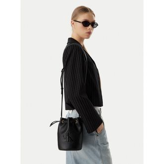 Calvin Klein Handtasche Calvin Klein Bold Ck Small LV04F3640G Schwarz
