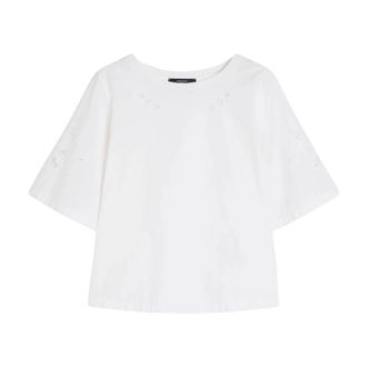 Max Mara Femme, Tops, Blanc, Taille: 38 FR Boxy T-shirt