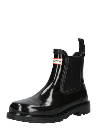 Hunter Damen Gummistiefel schwarz/wei&szlig;/rot 42