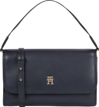 Tommy Hilfiger Damen Schultertasche Klein, Blau (Space Blue), Einheitsgröße