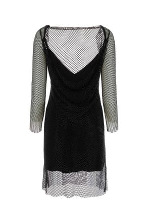 Max Mara Womens Embellished Mesh Vezzo Mini Dress 002 Exterior: Acetate Polyester Abiti