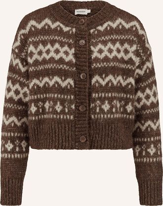 Hessnatur Hessnatur Hessnatur Strickjacke Relaxed Aus Alpaka Mit Bio-Baumwolle braun