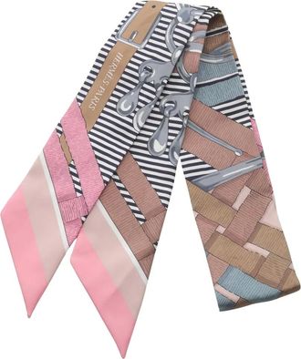 Hermès foulard Mors a Jouets (années 2000) - Tons neutres