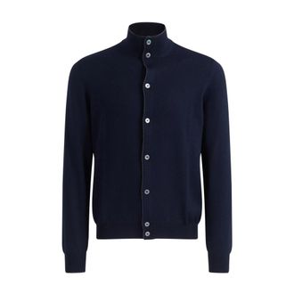 Gran Sasso Cardigan - - Knitwear - Herren - Blau - 2XL