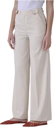 Kocca Femme, Pantalons, Beige, Taille: 38 FR Pantalone a righe