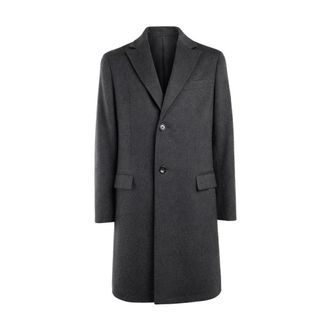 Loro Piana Homme, Manteaux, Gris, Taille: M Manteau crois&eacute; en tissu