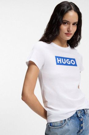 HUGO BOSS T-Shirt Classic Tee mit Rundhals, Logodruck