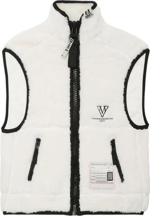 Miharayasuhiro gilet à logo brodé - Blanc