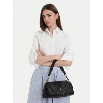 Tommy Hilfiger Handtasche Tommy Hilfiger Th Feminine Shoulder Bag AW0AW18717 Schwarz