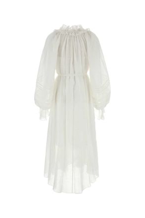Zimmermann Womens Rebellion Dress White Ramie