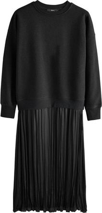 Next Midikleid 2-in-1 Pullover-Satinmidirock mit weichem Griff (1-tlg)