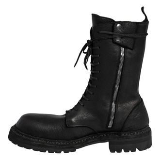 Guidi Homme, Chaussures, Noir, Taille: 46 EU Bottines de combat hautes &agrave; lacets et fermeture &eacute;clair