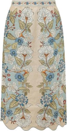 Farm Rio Farm Rio, Femme, Jupes, Multicolore, Taille: 42 FR Jupe Courte Coupe Droite