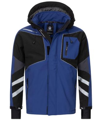 Rock Creek Herren Softshell Jacke Outdoor Jacke Windbreaker &Uuml;bergangsjacke Anorak Kapuze Regenjacke Winterjacke Herrenjacke Jacket H-287 Royalblau 2XL