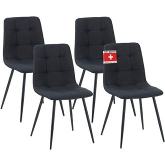Albatros-Moebel Esszimmerst&uuml;hle 4er Set bora Beige - Komfortabler Polsterstuhl f&uuml;r Modernes und Stilvolles Design am Esstisch - K&uuml;chenstuhl oder Stuhl Esszimmer mit