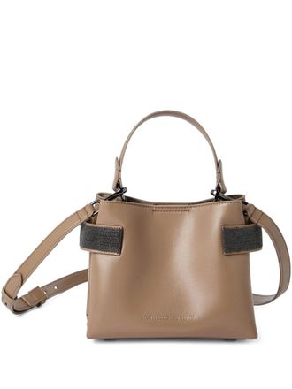 Brunello Cucinelli Kleine Essence Tote Bag - Braun