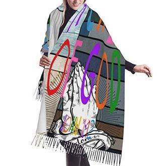 Generic Pompons, Châles En Mousseline, Écharpes, Étoles, Étude De Versets, Dimanche, Religion, Dieu, 11 Robes, Accessoires Pour Femmes Chaud Châle Confortable