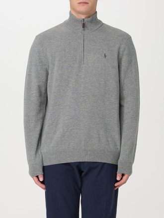 Polo Ralph Lauren Woll-Rollkragenpullover mit halbem Rei&szlig;verschluss und Pony-Logo