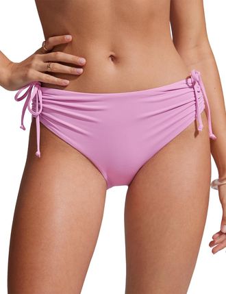 CRZ YOGA Damen Bikinihose Seitliche Bindung Verstellbare Badehose Bikini Slip Unterteil Badeshorts Vita Rosa 42
