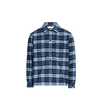 Sams&oslash;e & Sams&oslash;e Surchemise &agrave; carreaux en laine m&eacute;lang&eacute;e