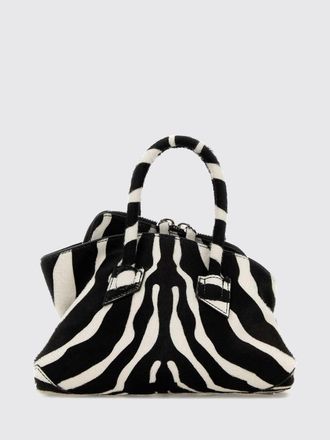 The Attico La Passeggiata Handtasche aus Ponyfell mit Zebramuster