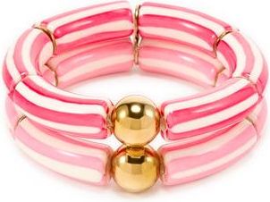 Au Printemps Paris Lot de 2 bracelets &agrave; rayures