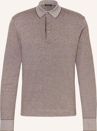 Ermenegildo Zegna Zegna Piqu&eacute;-Poloshirt braun