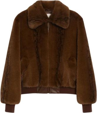 iBlues Femme, Vestes, Brun, Taille: 40 FR Bomber moelleux