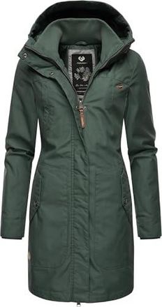 Ragwear Parka dhiver chaude Jannisa Intl XS-6XL pour femme, Vert pin 23, XL