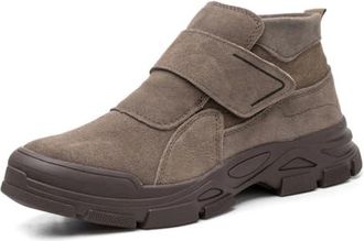 Generic Chaussures de travail de soudage anti-brûlure pour homme - Chaussures de sécurité anti-crevaison - Bottes de protection résistantes à lusure, 3 Brwon,