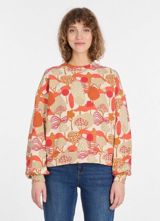 Ragwear Sweatshirt WUSS PRINT mit figurumspielender Passform, aus Baumwolle und Polyester, h&uuml;ftlang
