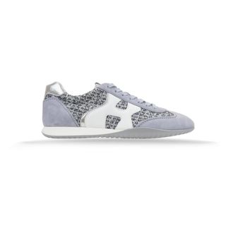 Hogan Glitter Sneakers mit Wildleder-Details - - Shoes - Damen - Grau - 35 1/2 EU