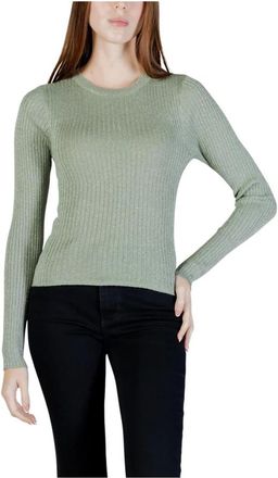 Jacqueline de Yong Jacqueline de Yong, Femme, Pulls, Vert, Taille: 40 FR Tricot &agrave; Manches Longues et Col Rond