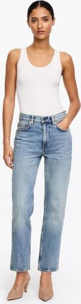 Arket JADE Cropped Slim Jeans -Blau