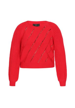 Faina Pullover Frauen Rot