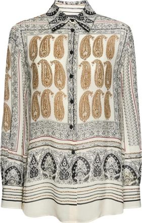 Elena Miro Femme, Blouses et Chemises, Blanc, Taille: 42 FR Chemises