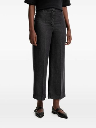 Sessun cropped trousers - Schwarz