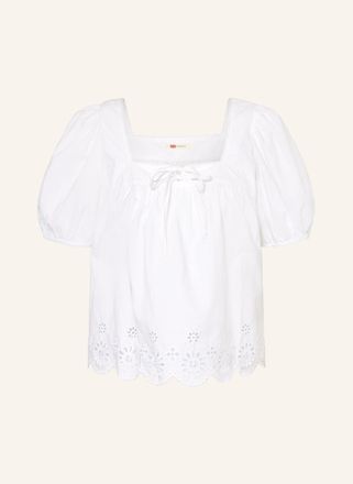 Levi's Blusenshirt Mit Lochspitze weiss