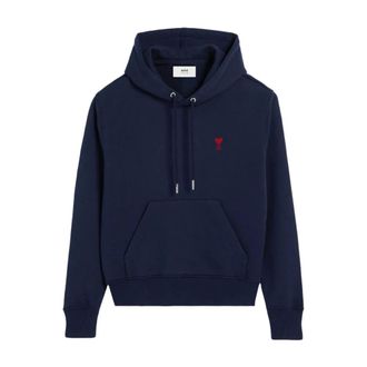 Ami Homme, Sweatshirts et sweats &agrave; capuche, Bleu, Taille: 2XL Sweat &agrave; capuche coeur
