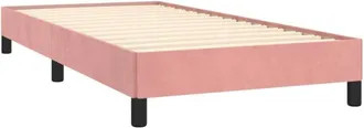vidaXL Cadre de lit sans matelas rose 90x190 cm velours Vidaxl