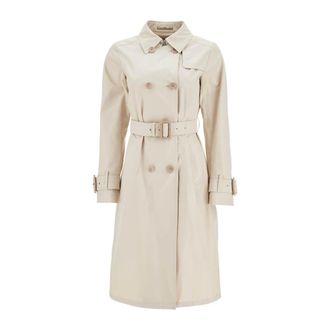 Herno Femme, Manteaux, Beige, Taille: 38 FR Trench-coat en Delon et Monogramme