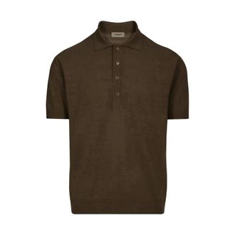 Paolo Pecora Homme, Tops, Brun, Taille: L Maglia A Polo