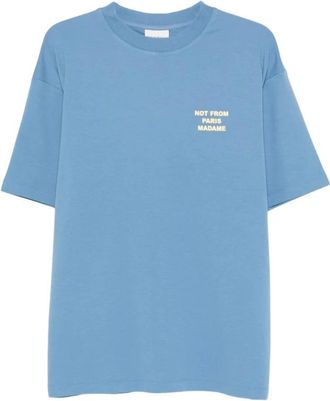 Dr&ocirc;le de Monsieur Homme, Tops, Bleu, Taille: M Le T-Shirt Slogan