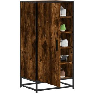 vidaXL Schuhregal Räuchereiche 48x38x97,5 cm Holzwerkstoff Vidaxl