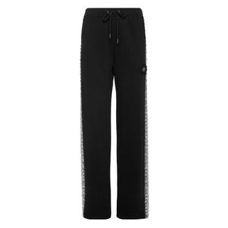 Philipp Plein Femme, Pantalons, Noir, Taille: 38 FR Jogging Pantalons Crystal