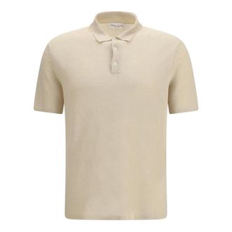 Roberto Collina Leinen Poloshirt - - Tops - Herren - Beige - S